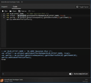 ExtendScript Tutorial: Adding Effect to a Clip in Premiere Pro