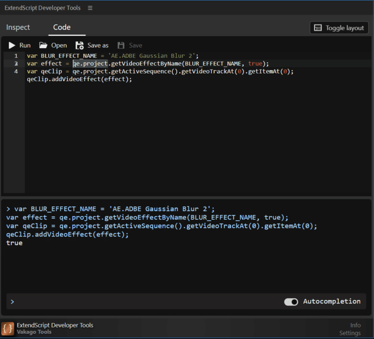 ExtendScript Tutorial: Adding Effect to a Clip in Premiere Pro