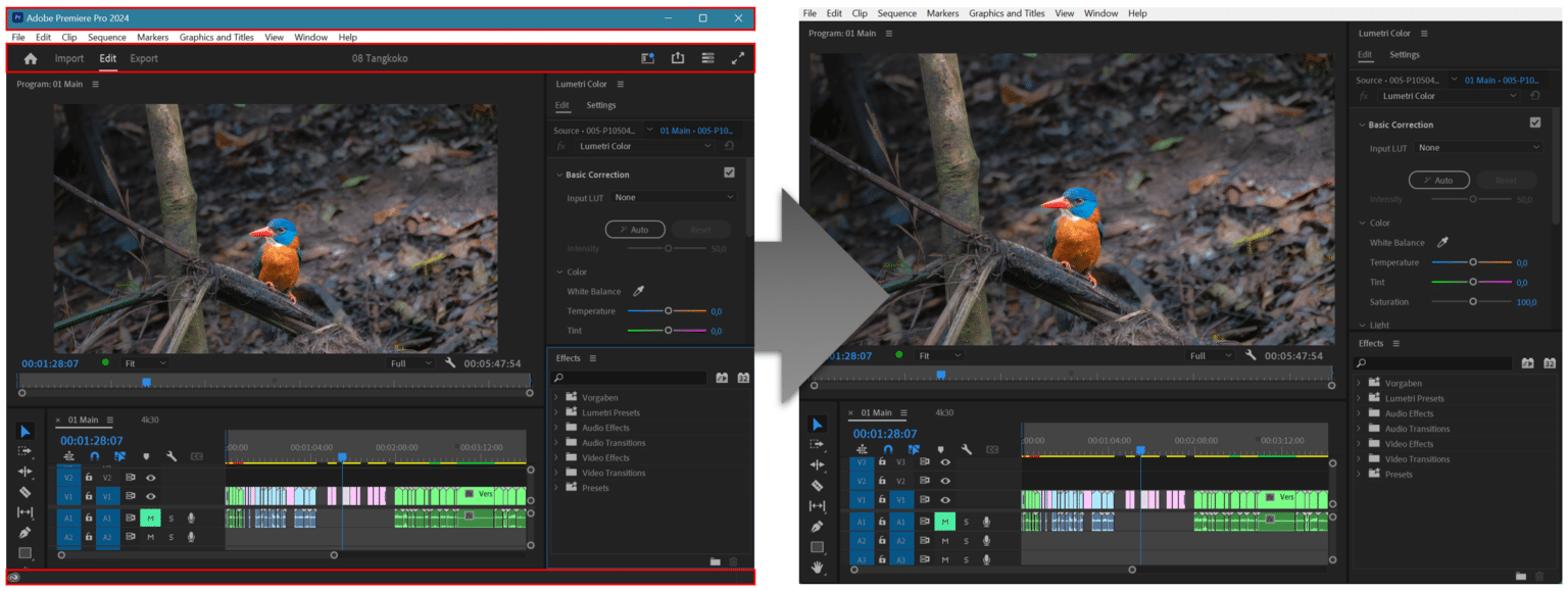 Premiere Pro TRUE Fullscreen Tutorial: Hide Title, Header and Status ...