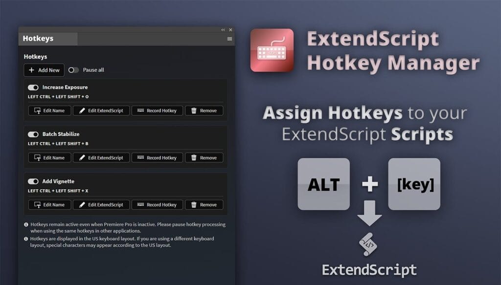 How To: Assign Keyboard Shortcuts to ExtendScript